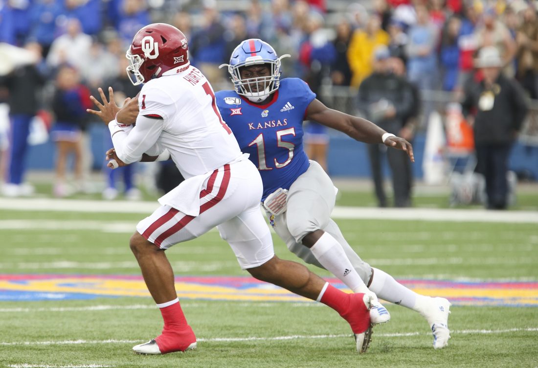 KU falls flat in 45-20 loss to No. 6 Oklahoma | News, Sports, Jobs ...